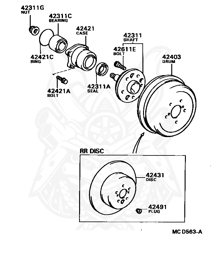 90942-02047 - Toyota - Bolt, Hub (for Rear Axle Lh) - Nengun Performance
