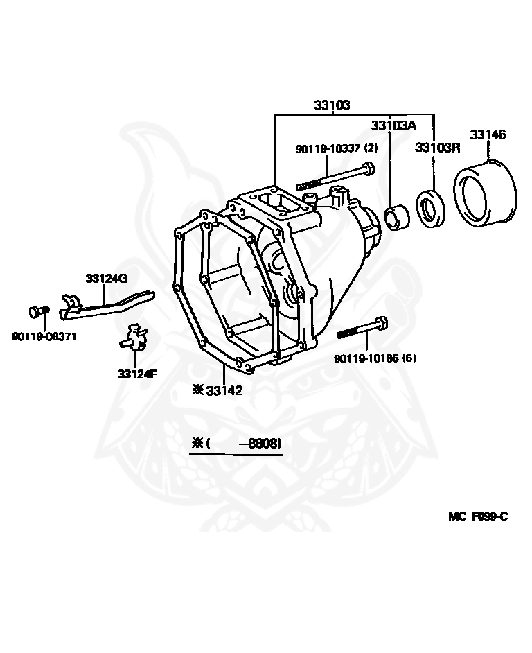 90311-38032 - Toyota - Seal, Type T Oil (for Transfer Extension Housing ...