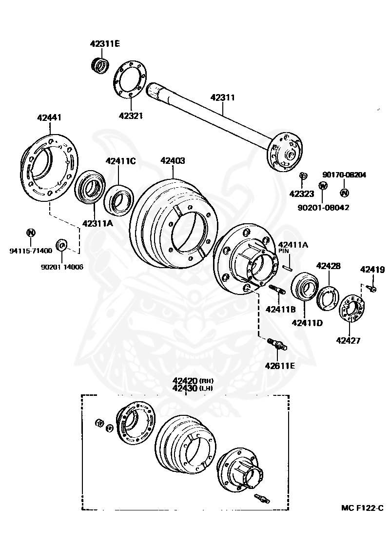 90170-08204 - Toyota - Nut - Nengun Performance