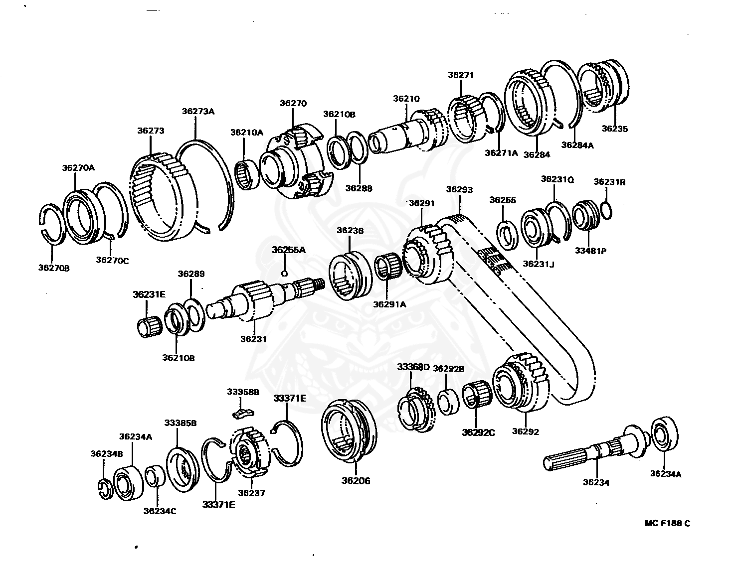 33368-20012 - Toyota - Ring, Synchronizer, No.1 - Nengun Performance
