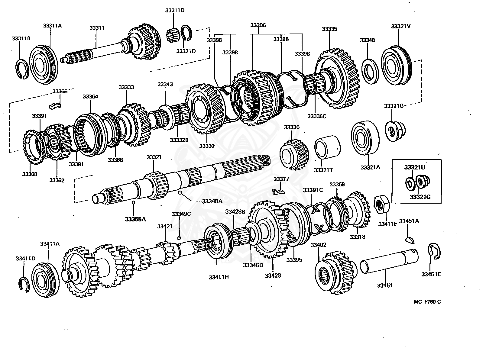 33368-20012 - Toyota - Ring, Synchronizer, No.1 - Nengun Performance