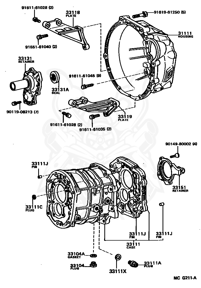 90311-30014 - Toyota - Seal, Oil (for Transmission Front Bearing ...
