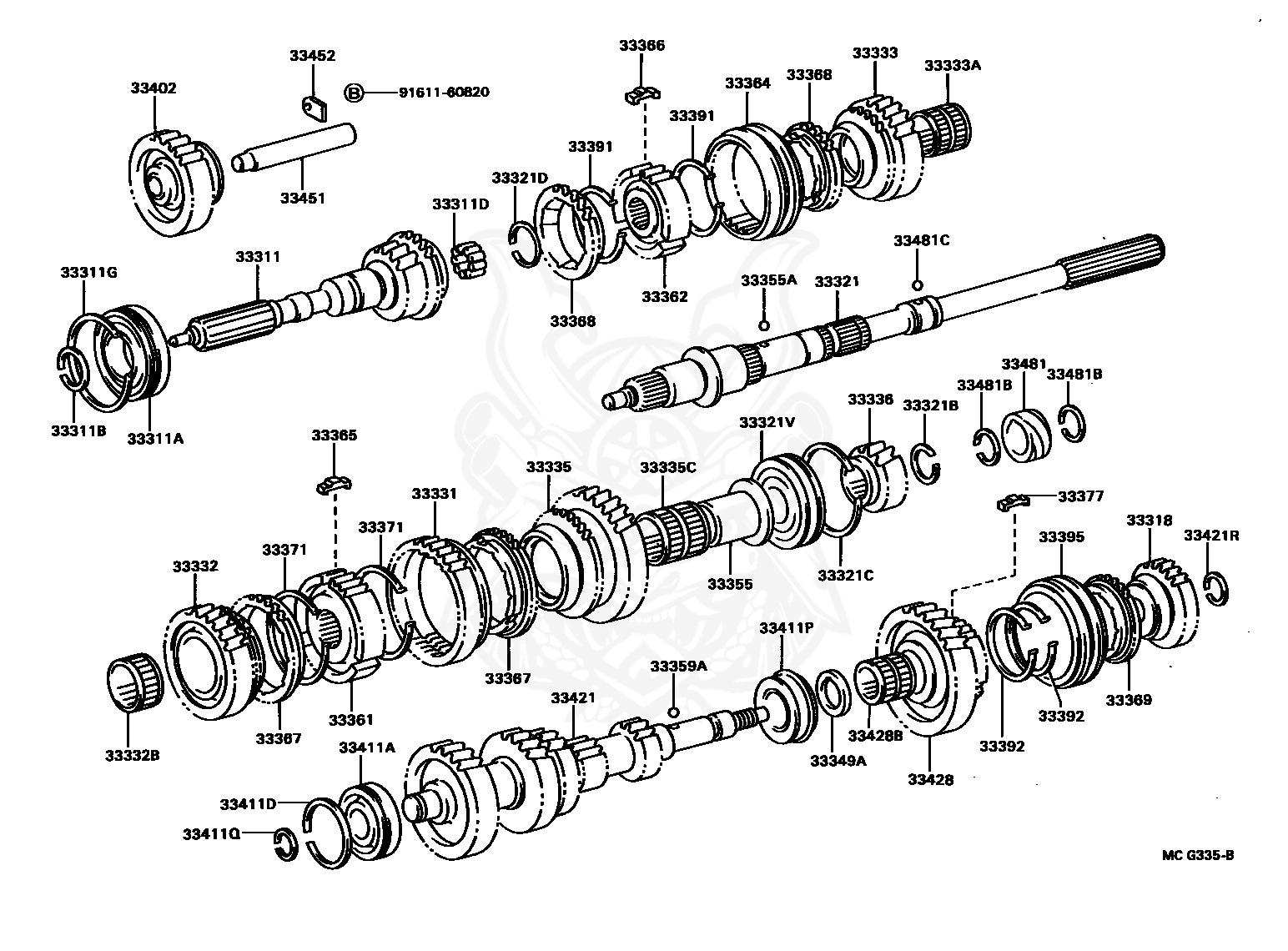 33367-14010 - Toyota - Ring, Synchronizer, No.3 - Nengun Performance