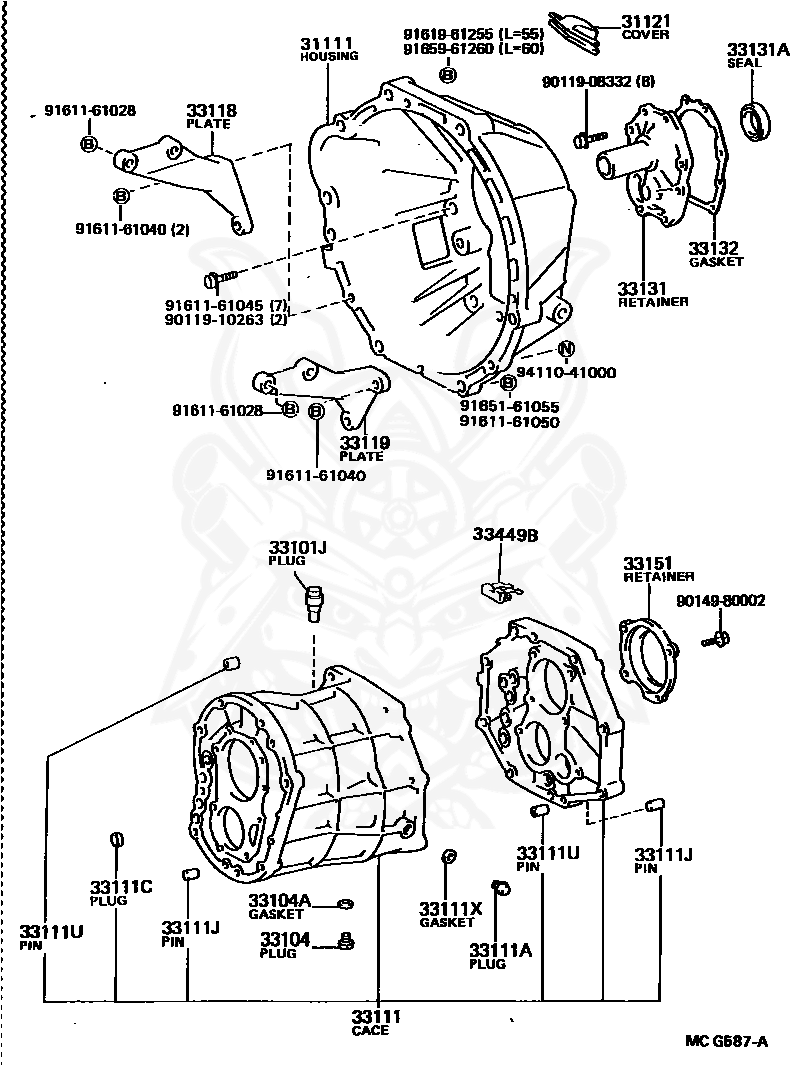 90311-30014 - Toyota - Seal, Oil (for Transmission Front Bearing ...