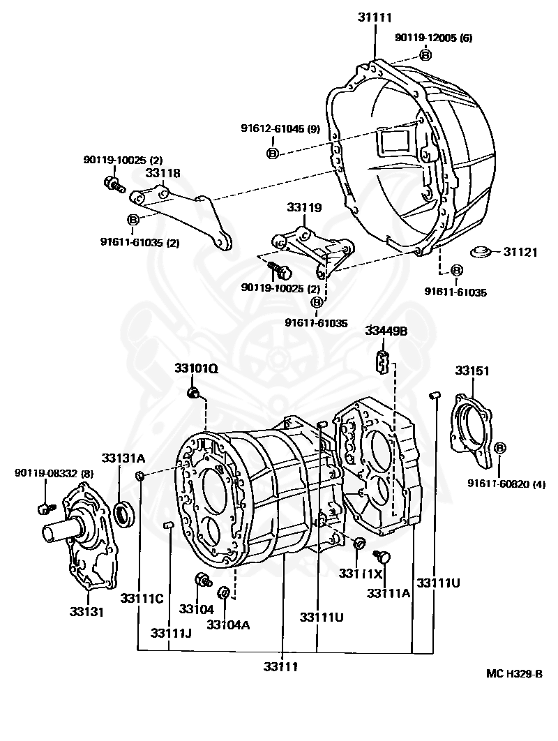 90311-30014 - Toyota - Seal, Oil (for Transmission Front Bearing ...