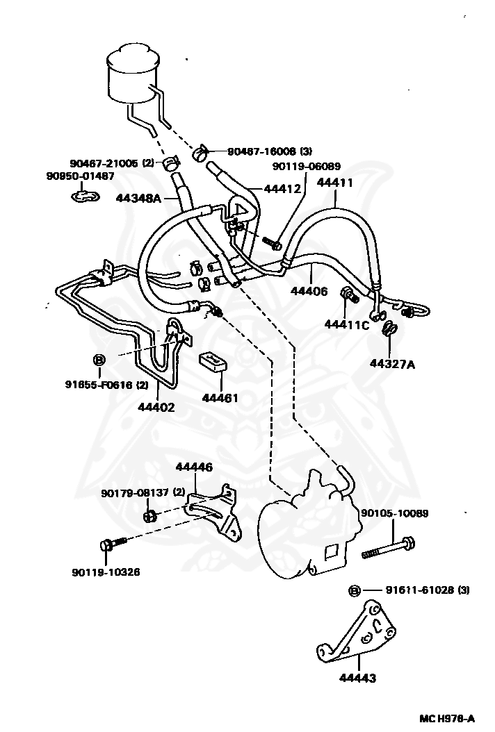 44327-12010 - Toyota - Gasket, Pressure Port, No.1 - Nengun Performance