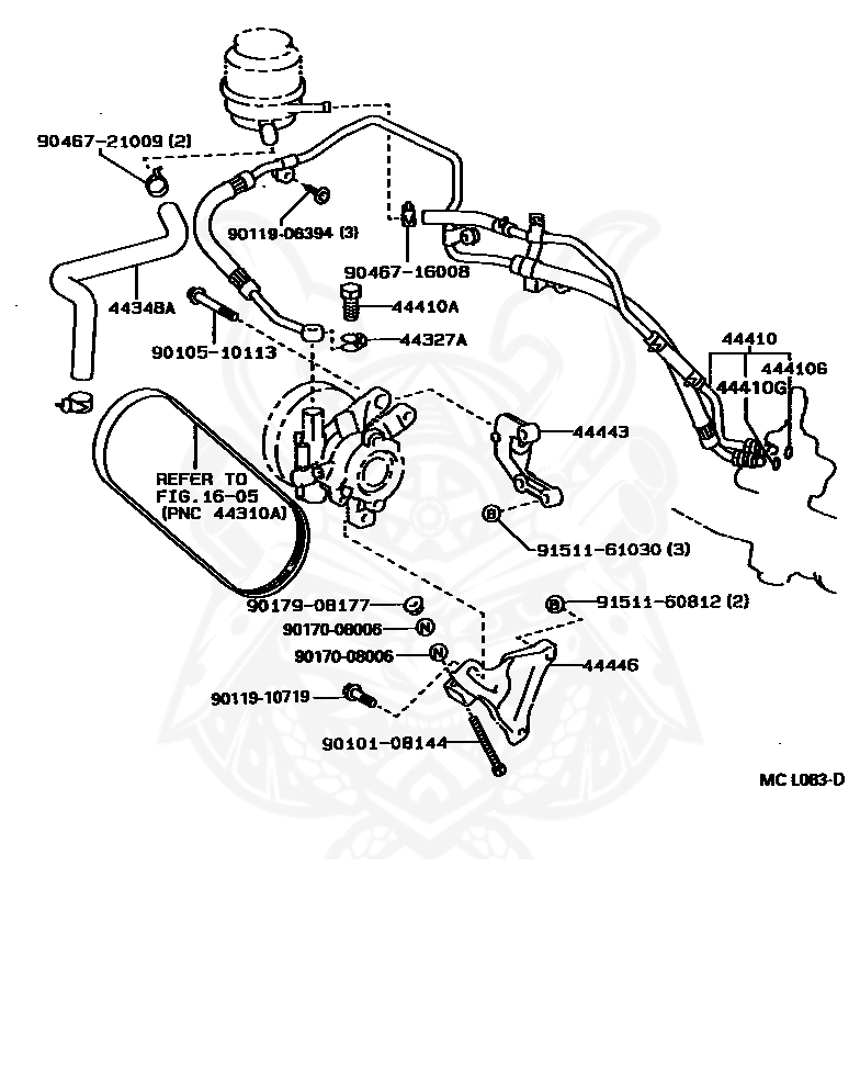 44327-12010 - Toyota - Gasket, Pressure Port, No.1 - Nengun Performance