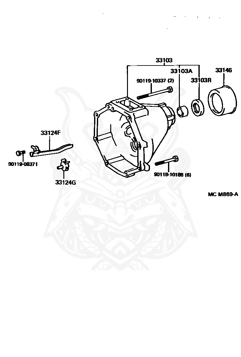90311-38032 - Toyota - Seal, Type T Oil (for Transfer Extension Housing ...