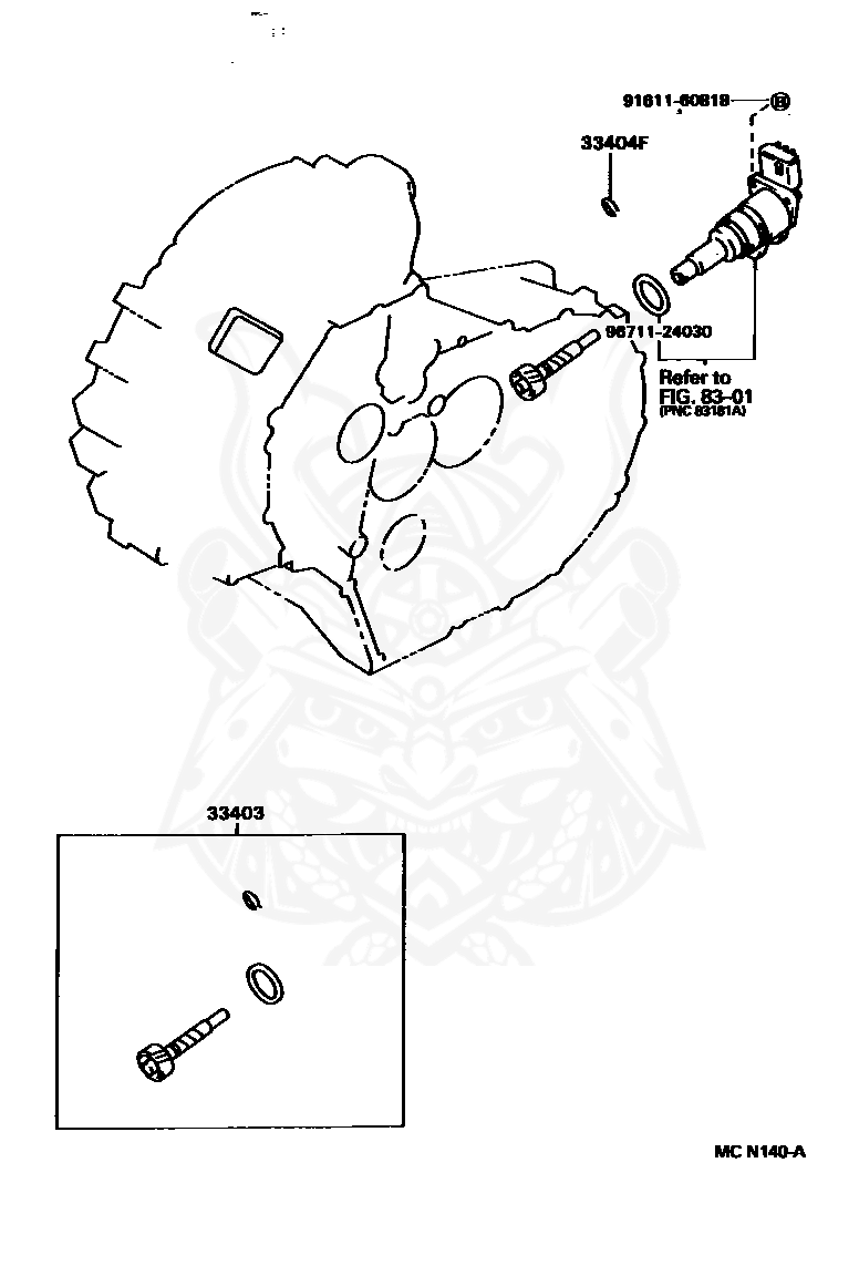 33403-19476 - Toyota - Gear Sub-assy, Speedometer Driven (mtm) - Nengun ...