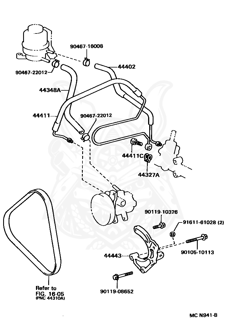44327-30030 - Toyota - Gasket, Pressure Port, No.1 - Nengun Performance