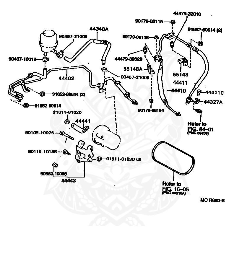 44327-12010 - Toyota - Gasket, Pressure Port, No.1 - Nengun Performance