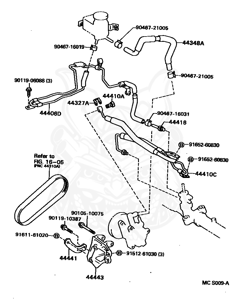 44327-12010 - Toyota - Gasket, Pressure Port, No.1 - Nengun Performance