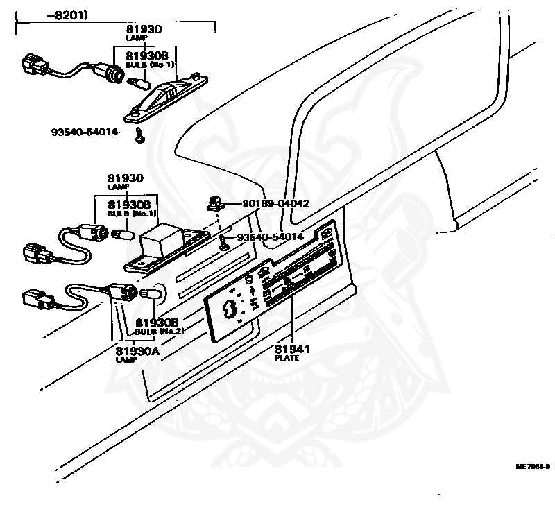 90981-11018 - Toyota - Bulb, Ash Receptacle Lamp - Nengun Performance