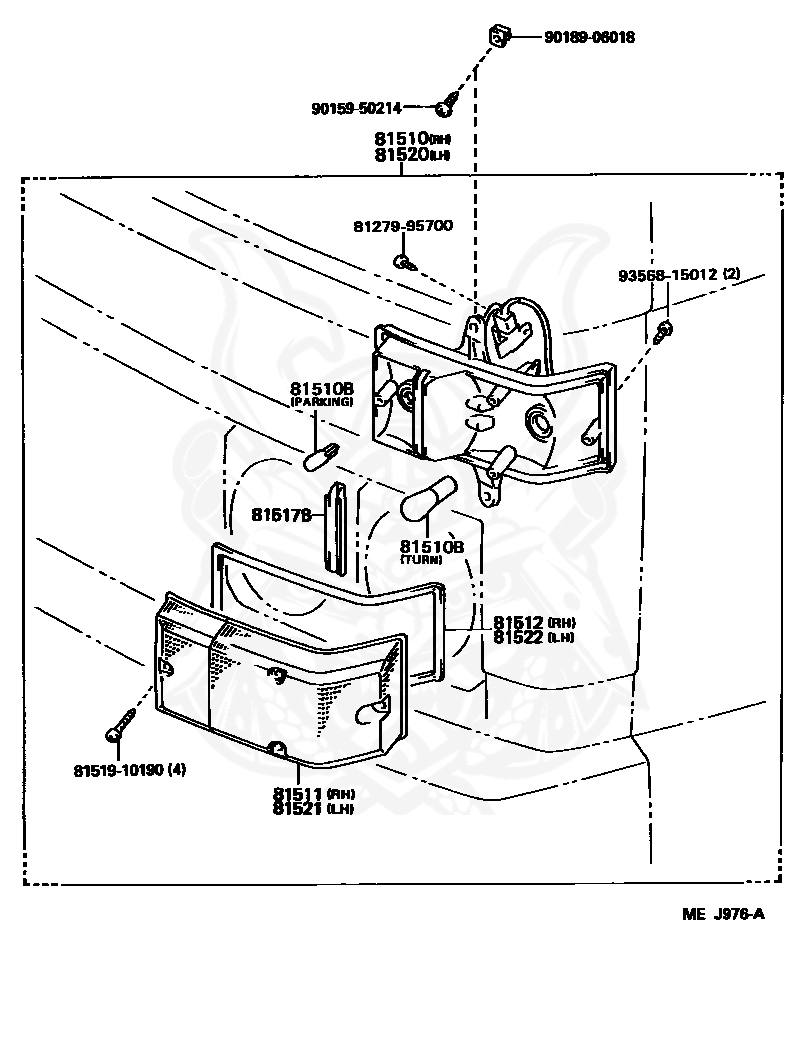 99132-11210 - Toyota - Bulb (for Front Turn Signal Lamp) - Nengun ...