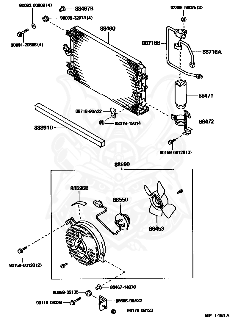 88471-16040 - Toyota - Tank, Receiver Air Conditioner - Nengun Performance