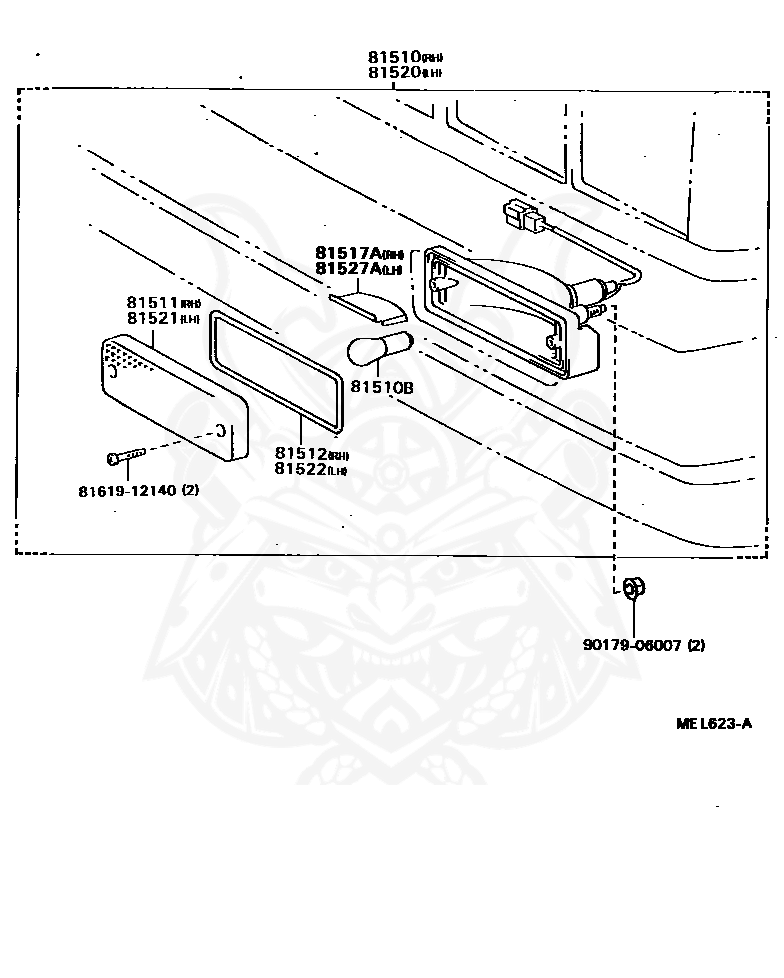 99132-11210 - Toyota - Bulb (for Front Turn Signal Lamp) - Nengun ...
