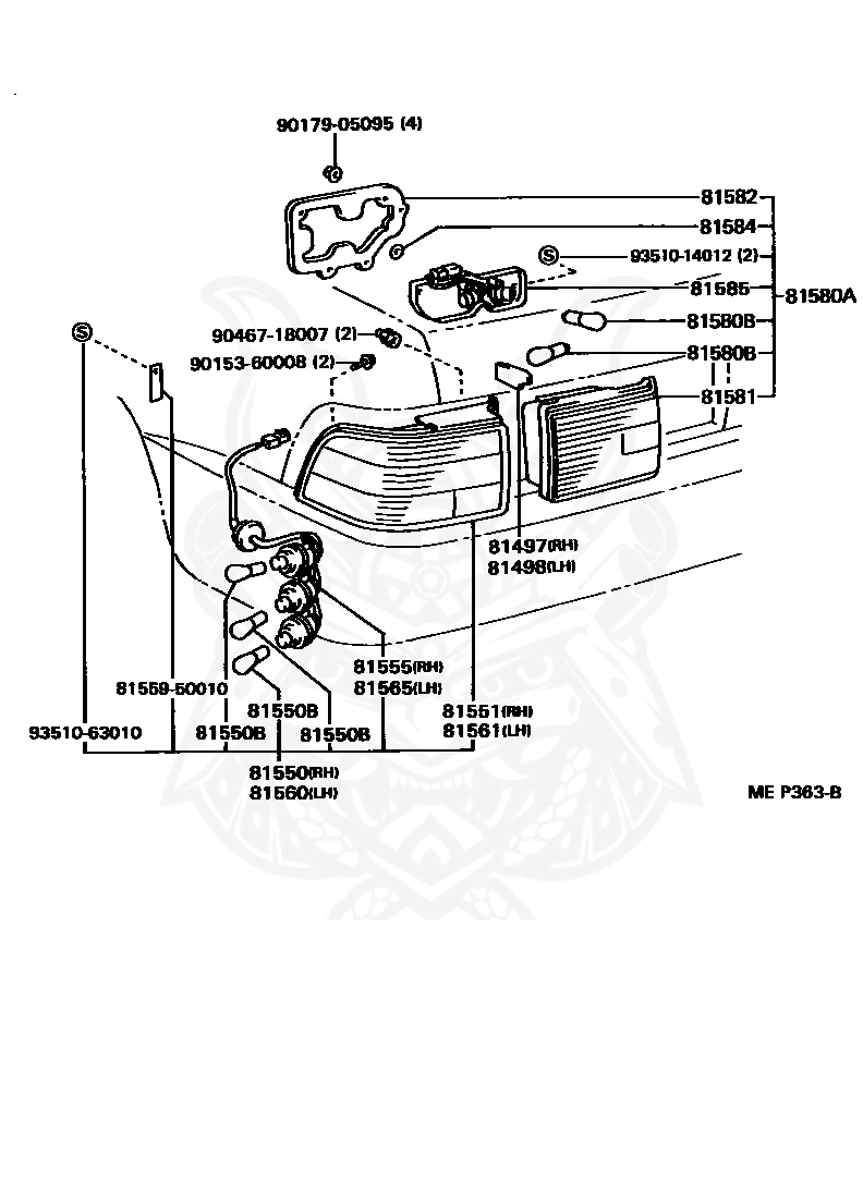 99132-11210 - Toyota - Bulb (for Front Turn Signal Lamp) - Nengun ...