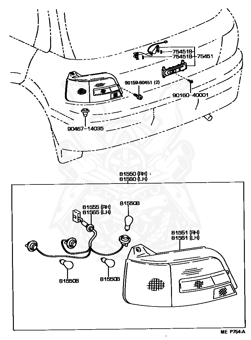 99132-11210 - Toyota - Bulb (for Front Turn Signal Lamp) - Nengun ...