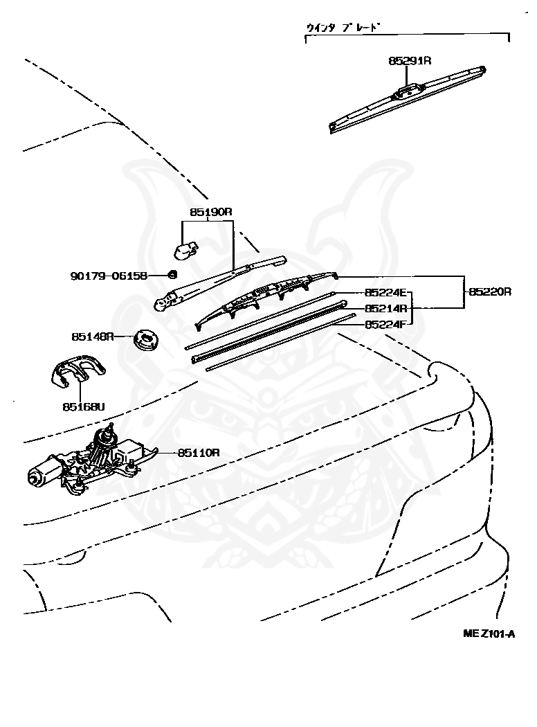 85291-60020 - Toyota - Blade, Rear Wiper, Winter - Nengun Performance