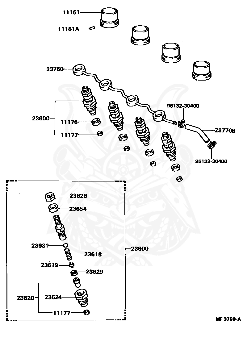 11176-64010 - Toyota - Seat, Injection Nozzle - Nengun Performance