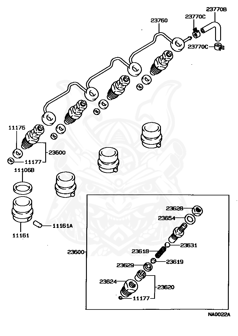 11176-64010 - Toyota - Seat, Injection Nozzle - Nengun Performance