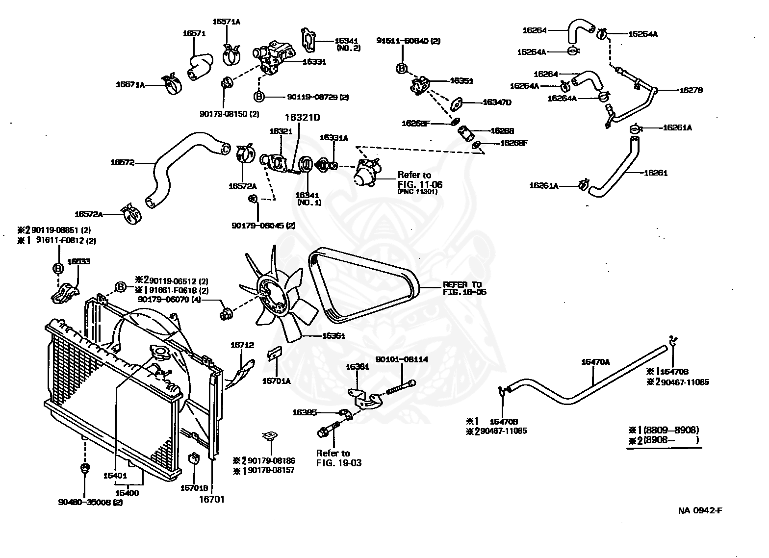16341-35010 - Toyota - Gasket, Water Inlet - Nengun Performance