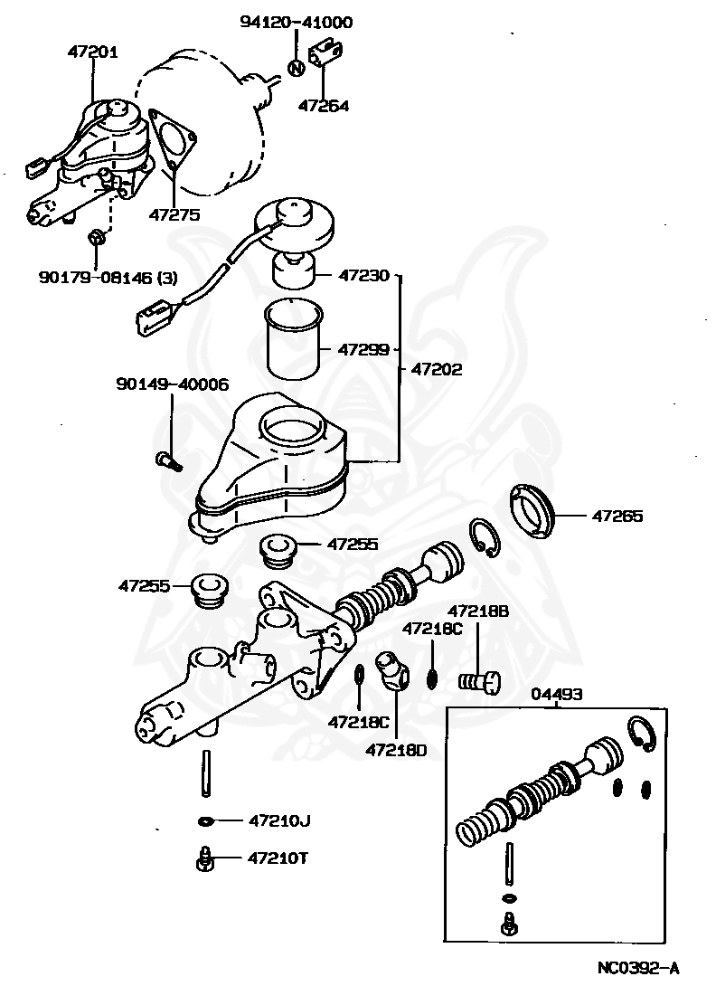 90430-10074 - Toyota - Gasket (for Master Cylinder) - Nengun Performance