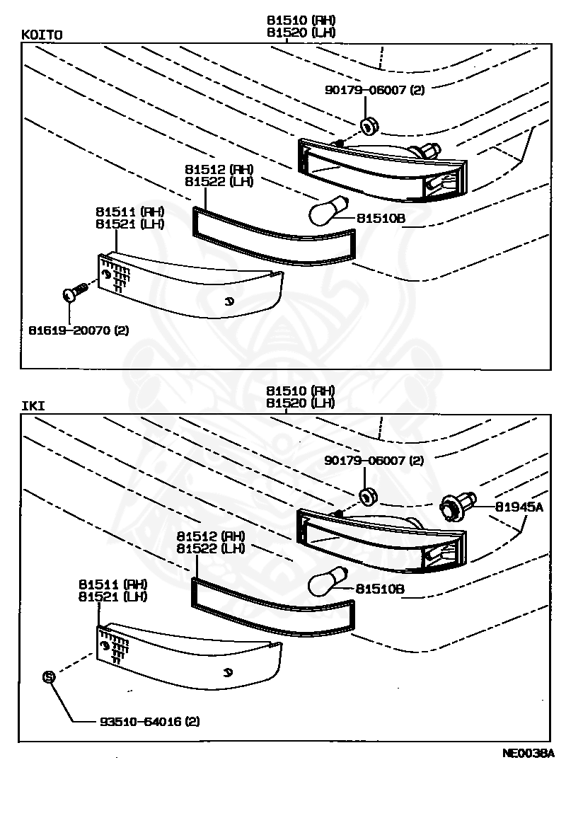 99132-11210 - Toyota - Bulb (for Front Turn Signal Lamp) - Nengun ...
