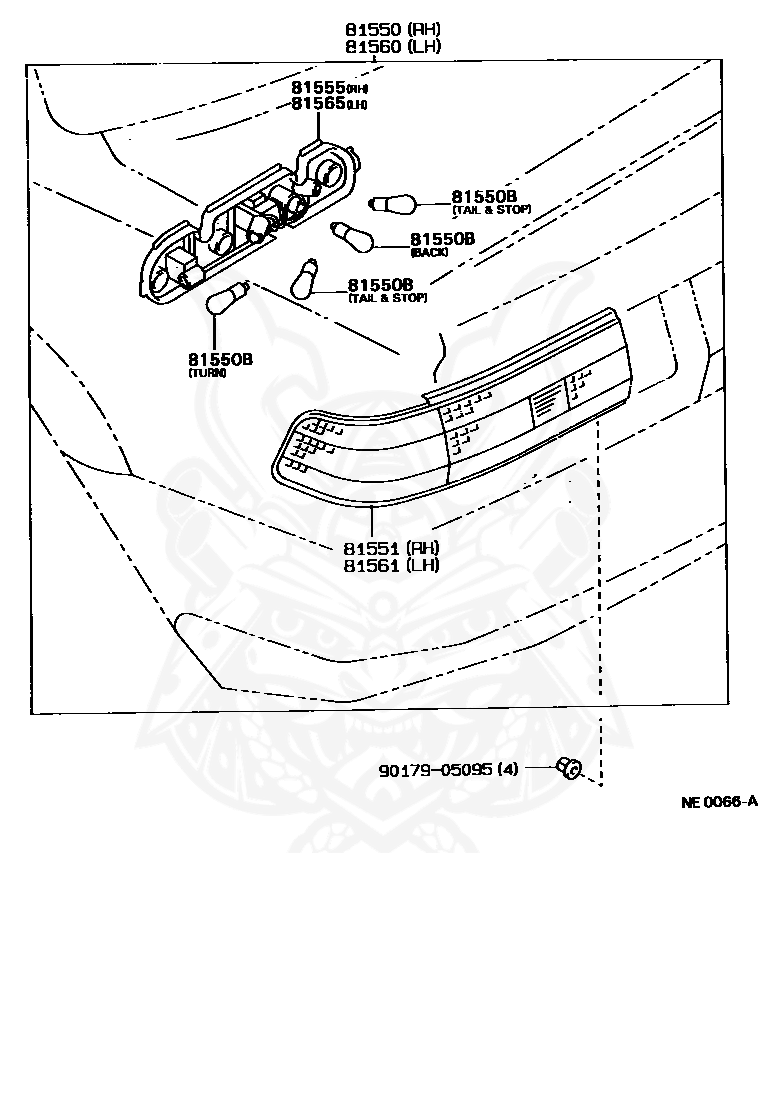 99132-11210 - Toyota - Bulb (for Front Turn Signal Lamp) - Nengun ...
