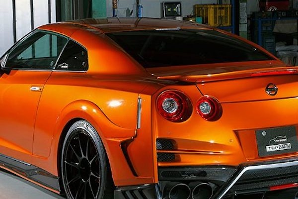 Top Secret - R35 Rear Spoiler Flat Type - Nengun Performance