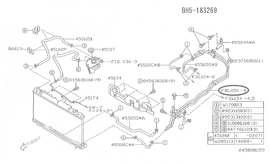 Genuine Legacy Touring Wagon BH5 OEM parts supplied from Japan - Nengun ...