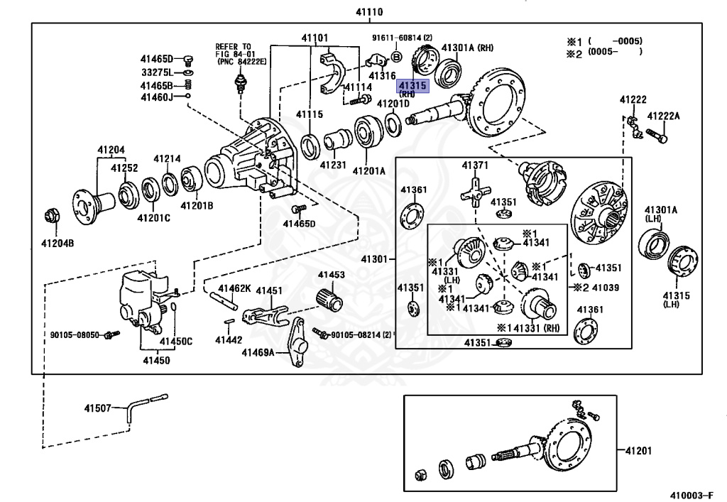 Genuine Land Cruiser PZJ70 Drivetrain OEM parts supplied from Japan ...