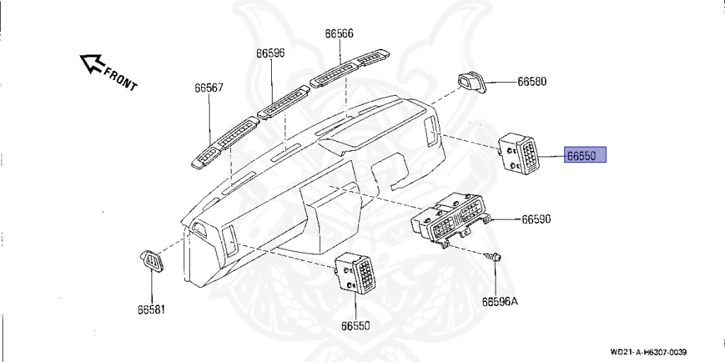 Genuine Datsun Pickup D21 Interior OEM parts supplied from Japan ...