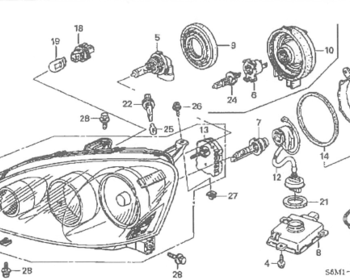 33101-S6M-J51 - Honda - HID Head Light Unit RH - Nengun Performance