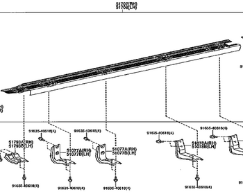 51793-60030 - Toyota - Side Step Bracket, No.1 - Nengun Performance