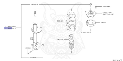 54303-AZ126 - Nissan - Strut Kit Front Suspension LH - Nengun Performance