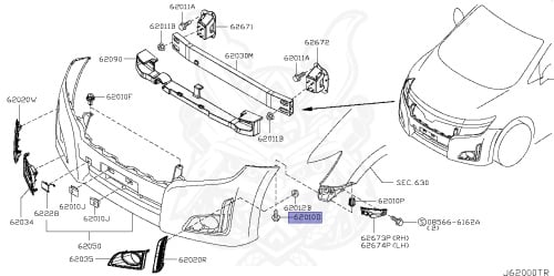01466-00261 - Nissan - Front Bumper Screw - Nengun Performance