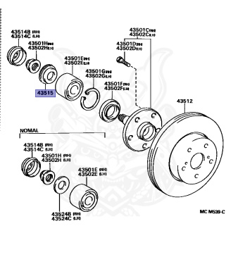 43515-24010 - Toyota - FRONT SKID CONTROL ROTOR - Nengun Performance