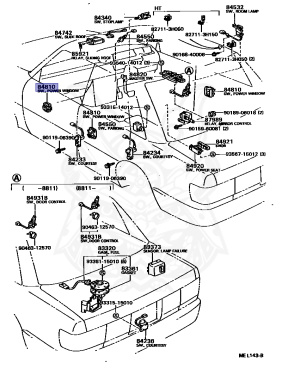 84810-32070 - Toyota - POWER WINDOW REGULATOR SWITCH ASSY - Nengun ...