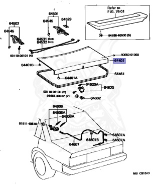 64401-14360 - Toyota - LUGGAGE COMPARTMENT DOOR PANEL SUB-ASSY - Nengun ...