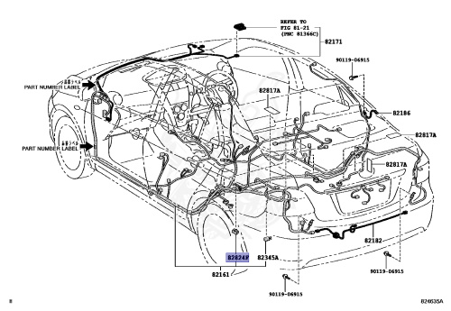 82824-44030 - Toyota - WIRING HARNESS CONNECTOR - Nengun Performance