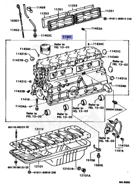 11401-69255 - Toyota - CYLINDER BLOCK SUB-ASSY - Nengun Performance
