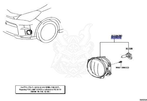 81220-02110 - Toyota - FOG LAMP ASSY, LH - Nengun Performance