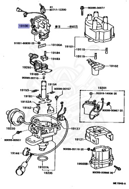 19020-11020 - Toyota - DISTRIBUTOR ASSY - Nengun Performance