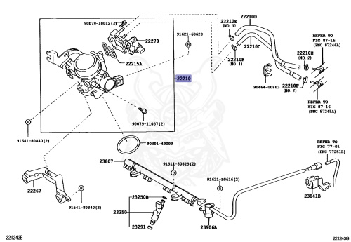 22210-23040 - Toyota - THROTTLE BODY ASSY - Nengun Performance