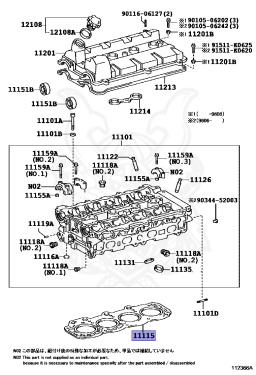 11115-88460 - Toyota - CYLINDER HEAD GASKET - Nengun Performance