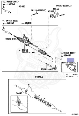 45470-59015 - Toyota - TIE ROD ASSY, LH - Nengun Performance