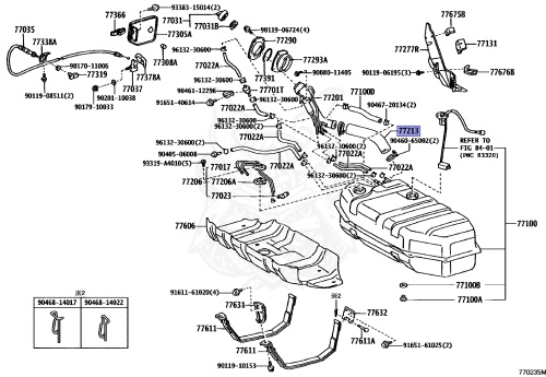 77213-60100 - Toyota - FUEL TANK SUB INLET HOSE - Nengun Performance