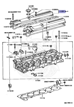 11201-42010 - Toyota - CYLINDER HEAD COVER SUB-ASSY - Nengun Performance