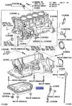 12102-21010 - Toyota - OIL PAN SUB-ASSY, NO.2 - Nengun Performance